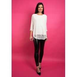 Seidel Moden Damen Langarmbluse "Otto exclusiv", wei&szlig;, Basic, Gr. 54, unifarben, Single Jersey, Obermaterial: 100% Polyester. Obermaterial 2: 95%
