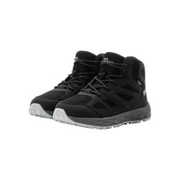 Jack Wolfskin Mädchen Sneaker "WOODLAND 2 TEXAPORE MID K", Gr. 33, grau, Obermaterial: Synthetik / Obermaterial 2: Textile / Lining: Texapore Core /