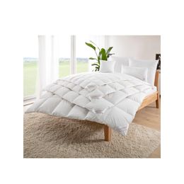 Federbettdecke Sannwald, B:135cm L:200cm, wei&szlig;, 100% Baumwolle, Bettdecken