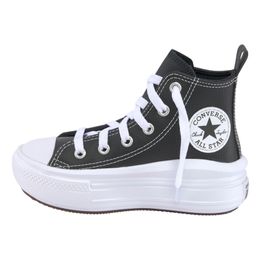 Converse Jungen Sneaker "CHUCK TAYLOR ALL STAR MOVE PLATFORM LEATHER", Gr. 31, schwarz-wei&szlig;, Leder, Schuhe
