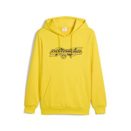 Puma Herren Hoodie "Borussia Dortmund FtblCulture Hoodie Herren", gelb, Gr. XXL, Obermaterial: 68% Baumwolle, 32% Polyester; Kapuzenfutter: 100%