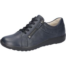 Waldl&auml;ufer WALDL&Auml;UFER Damen Schn&uuml;rschuh "K-IRA", Gr. 3,5, blau, Nappaleder, unifarben, Schuhe, Sneaker, Halbschuh, Komfortschuh in Bequemweite H (= sehr weit)