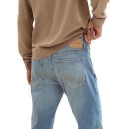 Tom Tailor Herren Slim-fit-Jeans "Josh", blau, Gr. 36, unifarben, Denim/Jeans, Obermaterial: 98% Baumwolle, 2% Elasthan, Jeans, im Five-Pocket Style