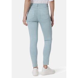STOOKER WOMEN Damen 5-Pocket-Jeans "Rio Fexxi Move Strass Skinny Fit", blau, Gr. 42, Denim/Jeans, 83% Baumwolle, 16% recycled Polyester, 1% Elasthan,