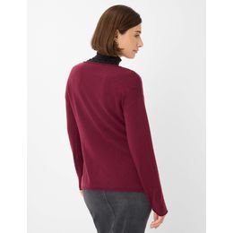 Brax Damen Strickpullover "Style LIZ"dunkelrot, Gr. 34, Strick, 90% Schurwolle, 10% Kaschmir, Pullover