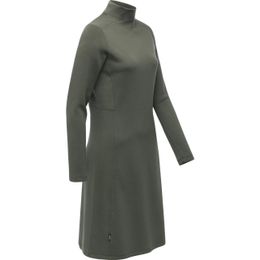 Ragwear Damen A-Linien-Kleid "Leavie"olivgrün, Gr. M, Material: 47% Polyester, 47% Modal, 6% Elasthan, Kleider, Modisches Damen Sweatkleid mit