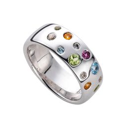 Lady Damen Fingerring, 20, Glas Silber 925 (Sterlingsilber), silber, Glas, Silber 925 (Sterlingsilber), Fingerringe