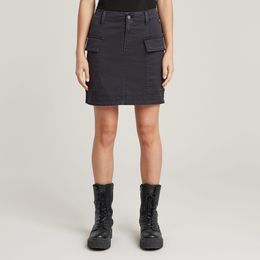 G-Star Raw G-STAR Damen Minirock "Cargo Mini Skirt"petrol gd, Gr. 28, unifarben, Twill, Obermaterial: 97% Baumwolle, 3% Elasthan, R&ouml;cke, mit aufgesetzten Taschen