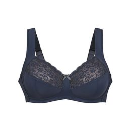 Anita Damen Entlastungs-BH "Entlastungs BH Havanna", Gr. 80, blau, Spitze, Obermaterial: 86% Polyamid PA. 14% Elasthan EL., BHs
