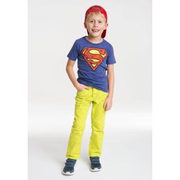 logoshirt M&auml;dchen T-Shirt "Superman", blau, Gr. 80, bedruckt, 100% Baumwolle, Shirts, mit heldenhaftem Vintage-Print