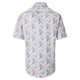 Casamoda Herren Kurzarmhemd "Casamoda Freizeithemd Kurzarm Print", blau, Gr. XXL, bedruckt, 100% Baumwolle, Hemden