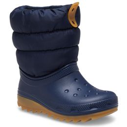 Crocs M&auml;dchen Winterboots "CLASSIC NEO PUFF BOOT K", Gr. 37, blau, Croslite , Nylon, Schuhe, Snowboots, Winterstiefel zum Schlupfen