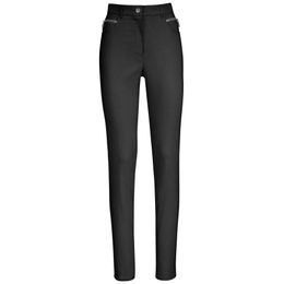 Stehmann Damen Stretch-Hose, schwarz, Gr. 80, unifarben, 72% Viskose, 25% Polyamid, 3% Elasthan, Hosen