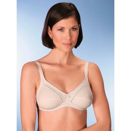Naturana Damen Bügelloser BH, Gr. 100, beige, 100% Baumwolle, BHs