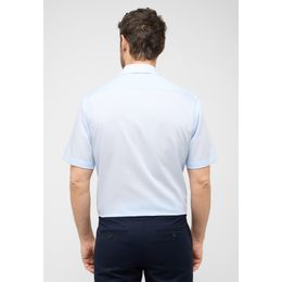 Eterna Herren Kurzarmhemd "MODERN FIT", blau, Gr. 43, Popeline, 100% Baumwolle, Hemden, NON IRON (b&uuml;gelfrei)