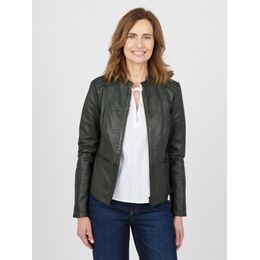 JCC Damen Lederjacke "Era", gr&uuml;n, Gr. 40, Obermaterial: 100% Lammnappa; Futter: 100% Polyester, Jacken