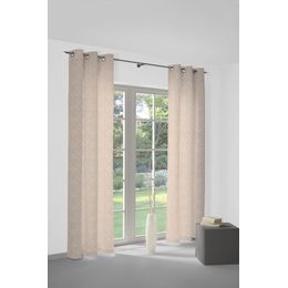 Vorhang WIRTH, B:132cm H:255cm, orange, Jacquard, Baumwolle, Polyester, Wohnzimmer, Gardinen, "Telfort"