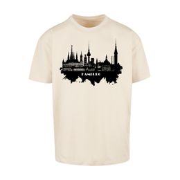 F4NT4STIC Damen T-Shirt "Cities Collection - Hamburg skyline", beige, Gr. L, Obermaterial: 100% Baumwolle, Shirts, Print