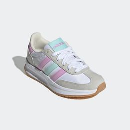 Mädchen Sneaker "RUN 70S 2.0", adidas Sportswear, Gr. 39cloud weiß, bliss lila, halo mint, Leder, Textil, Schuhe