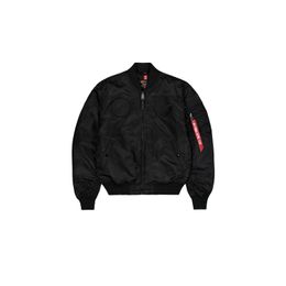 Herren Bomberjacke "MA-1 VF Vintage Fit NASA", schwarz, Gr. L, Alpha Industries, Obermaterial: 100% Nylon; Futter: 100% Nylon; F&uuml;llung: 100%