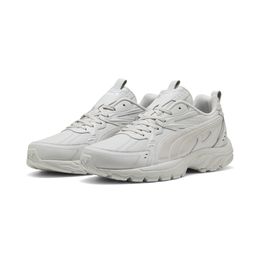 Puma Damen Sneaker "Milenio Tech Sneakers Erwachsene", Gr. 37,5, grau, Obermaterial: Textil, Kuhleder, Synthetik; Futter: Textil; Innensohle: Textil;