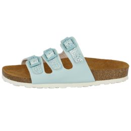 Lico Kinder Pantolette "Slipper Bioline Free Kids", Gr. 27, blau, Synthetik, Schuhe