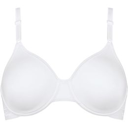Triumph Damen B&uuml;gel-BH "Micro Fun W", Gr. 70, wei&szlig;, Microtouch, Obermaterial: 82% Polyamid, 18% Elasthan (LYCRA), BHs, nahtlos vorgeformte Cups