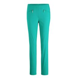 GOLDNER Damen 2-in-1-Hose "Schlupfhose LOUISA mit Steppn&auml;hten", gr&uuml;n, Gr. 38, Obermaterial: 67% Baumwolle CO. 28% Polyamid PA. 5% Elasthan EL.,