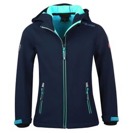 Trollkids Kinder Softshelljacke "GIRLS TROLLFJORD JACKET", blau, Gr. 104, Obermaterial: 94% Polyester, 6% Elasthan, Jacken
