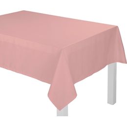 Tischdecke Adam, B:120cm L:120cm, rosa, Bio-Baumwolle, Tischdecken, "Uni Collection", aus 100% Bio-Baumwolle