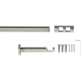 Vorhangstange GOOD LIFE, L:320cm &Oslash;:20mm, silber, Metall, Gardinenstangen, "Cartucho"