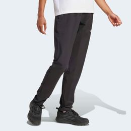 adidas terrex Damen Outdoorhose "W MT ESS PANTS", schwarz, Gr. L, Obermaterial: 87% Polyester, 13% Elasthan, Hosen