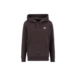 Herren Hoodie "Basic Hoodie SL", braun, Gr. S, Alpha Industries, Obermaterial: 80% Baumwolle, 20% Polyester, Sweatshirts