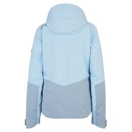 Ziener Damen Skijacke "TEDA", blau, Gr. 40, Obermaterial alle Farben au&szlig;er frozen blue stru, jungle print: 100% Polyester recycled, Obermaterial