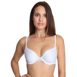 Sassa Mode SASSA Damen T-Shirt-BH "Spacer BH mit B&uuml;gel FLEXICUP", Gr. 90, wei&szlig;, Stoff, Obermaterial: 90% Polyester PES. 10% Elasthan EL., BHs