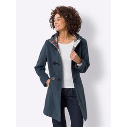 Classic Basics Damen Langjacke, blau, Gr. 54, unifarben, 100% Polyester, Jacken