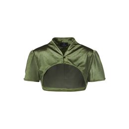 Madeleine Mode MADELEINE Damen Cape "Bolerojacke Bolerojacke mit Stehkragen", gr&uuml;n, Modern, Gr. 38, Obermaterial: 95% Polyester PES. 5% Elasthan EL., Jacken