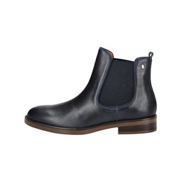 Pikolinos Damen Ankleboots "Pikolinos Stiefelette Leder/Textil", Gr. 41, blau, Leder, Textil, Schuhe
