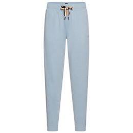 BOSS Damen Relaxhose "CP Stripe_Pants Cuff", Gr. S, blau, Sweatware, Obermaterial: 46% Baumwolle, 46% Modal, 8% Polyamid, Hosen, mit kontrastfarbener