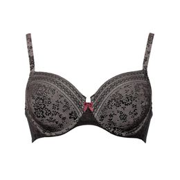 Anita Damen B&uuml;gel-BH "B&uuml;gel BH Fleur", Gr. 75, schwarz, Obermaterial: 85% Polyamid PA. 15% Elasthan EL., BHs