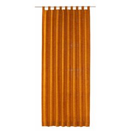 Vorhang WIRTH, B:132cm H:245cm, gold, Chenille, Polyacryl, Wohnzimmer, Gardinen, "Warnow"