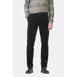 MEYER Herren Chinos "BONN ACTIVE", schwarz, Gr. 106, unifarben, 98% Baumwolle;2% Elasthan, Hosen, aus Cord mit Flexbund