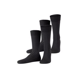 JOOP! JOOP Damen Socken "premium essentials", Gr. 43, schwarz, Baumwollmischung, unifarben, Socken, mit elastischem Bund