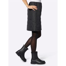 Inspirationen Damen Webrock, schwarz, Gr. 46, unifarben, 100% Polyester, Wattierung:100% Polyester, R&ouml;cke