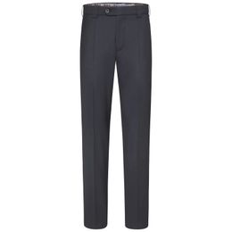 MEYER Herren Chinos "Roma", blau, Gr. 32, unifarben, 53% Polyester, 44% Wolle, 3% Elasthan, Hosen, mit Stretch-Dehnbund