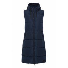 oxmo Damen Longweste "Longweste OXSolice", blau, Gr. L, Obermaterial: 100% Polyester PES., Westen