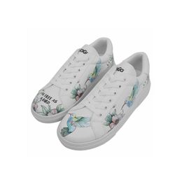 DOGO Damen Sneaker "Ace Low-Top Sneaker You, Me And The Sea Damen Sneaker", Gr. 38, lila, Lederimitat, Schuhe, Handgefertigt