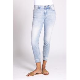 Zhrill Damen Regular-fit-Jeans "ZHNOVA", blau, Gr. 30, Denim/Jeans, Obermaterial: 99% Baumwolle, 1% Elasthan, Jeans, im 5-Pocket-Style