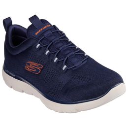 Skechers Herren Slip-On Sneaker "SUMMITS", Gr. 48,5, orange, Textil, Schuhe, Freizeitschuh, Slipper, Komfortschuh mit elastischer Bungee-Schnürung