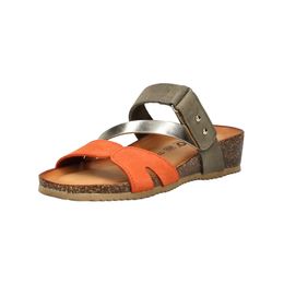 IGI&CO IGI & CO Damen Pantolette "IGI & CO Pantoletten Nubukleder", Gr. 38, orange, Nubukleder, Schuhe